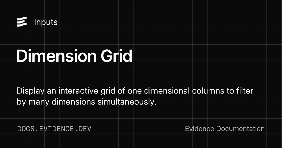 Dimension Grid