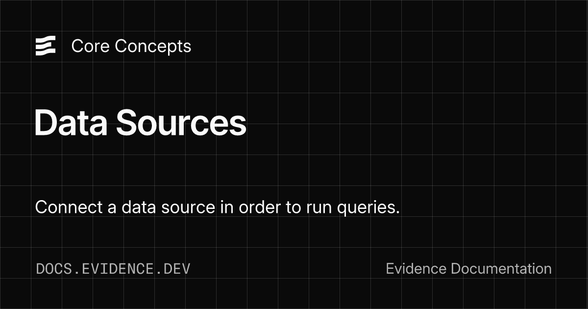 Data Sources